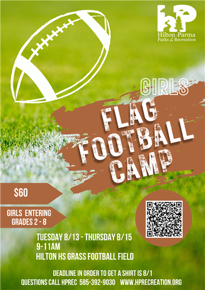 Hilton-Parma Parks and Recreation: Flag Football Youth Camp for Girls